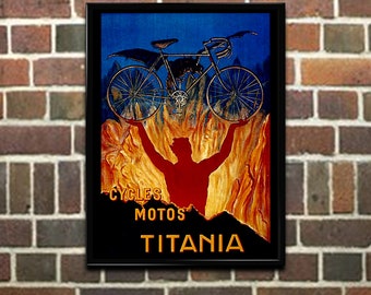 Clever Cycles, La Meilleure Machine Francaise Poster, Bicycle, Vintage ...