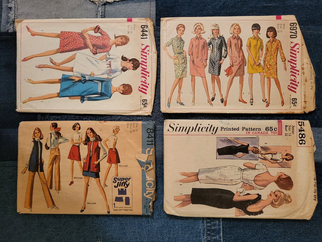 Simplicity Vintage Patterns. 8 Pack - Etsy