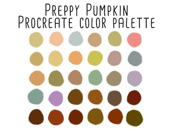 Preppy Color Palette - Etsy