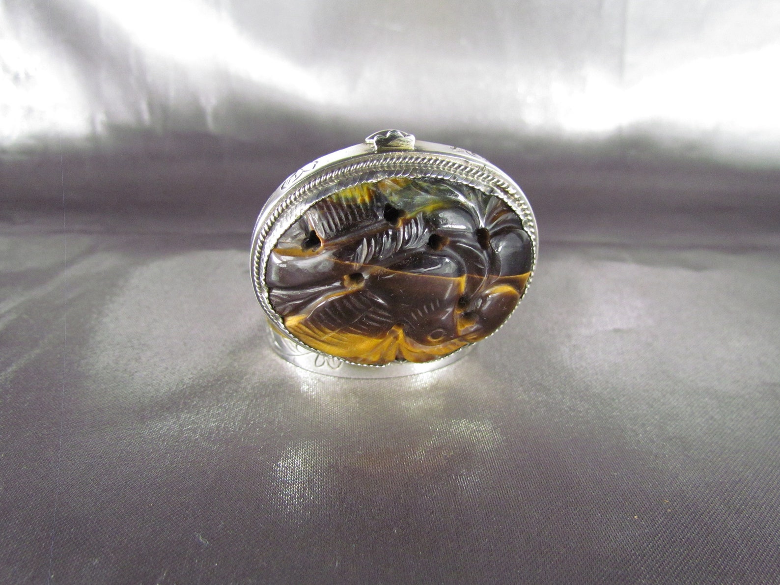 Antique Georgian English Snuff Box, Sterling Silver Tinket Box, Antique ...