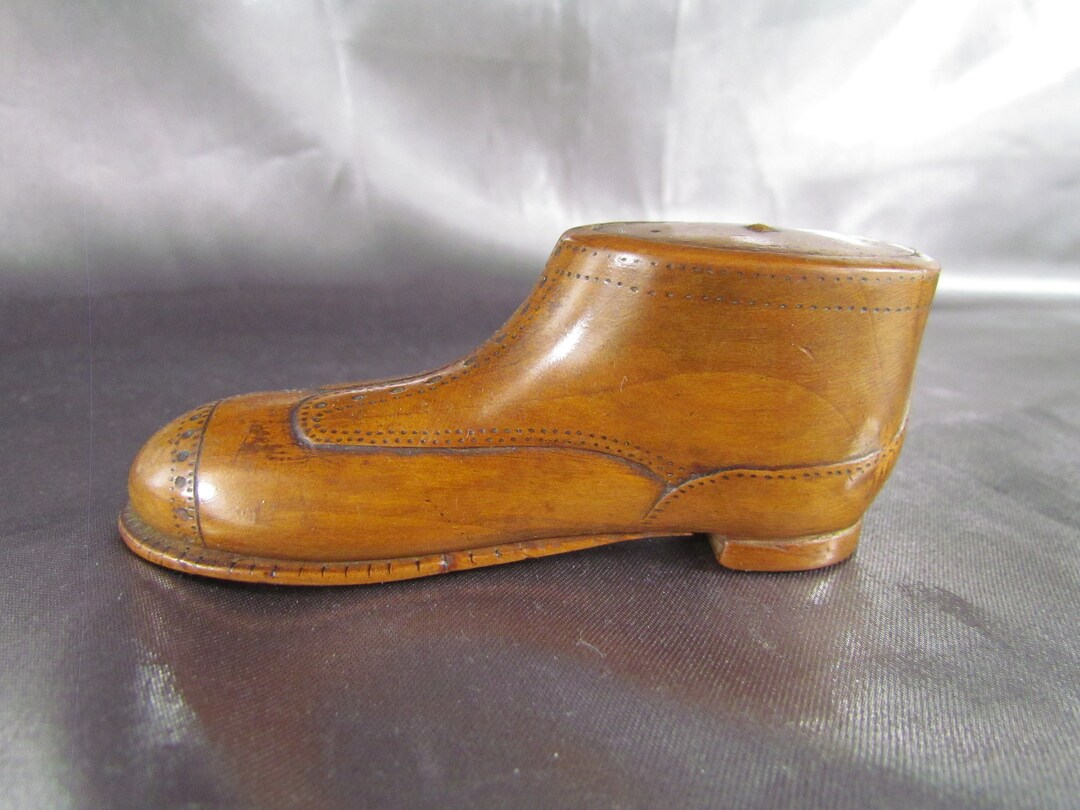 Antique Snuff Box, Antique French Wooden Shoe Snuff Box, French ...