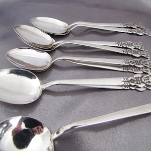Vintage Set of 6 Peruvian Mocha Spoons, 925 Silver Expresso Spoons - Etsy