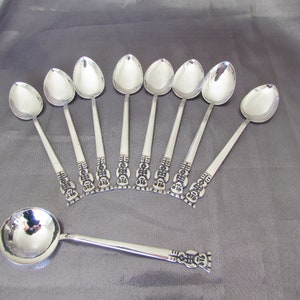 Vintage Set of 6 Peruvian Mocha Spoons, 925 Silver Expresso Spoons - Etsy