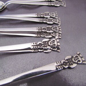 Vintage Set of 6 Peruvian Mocha Spoons, 925 Silver Expresso Spoons - Etsy