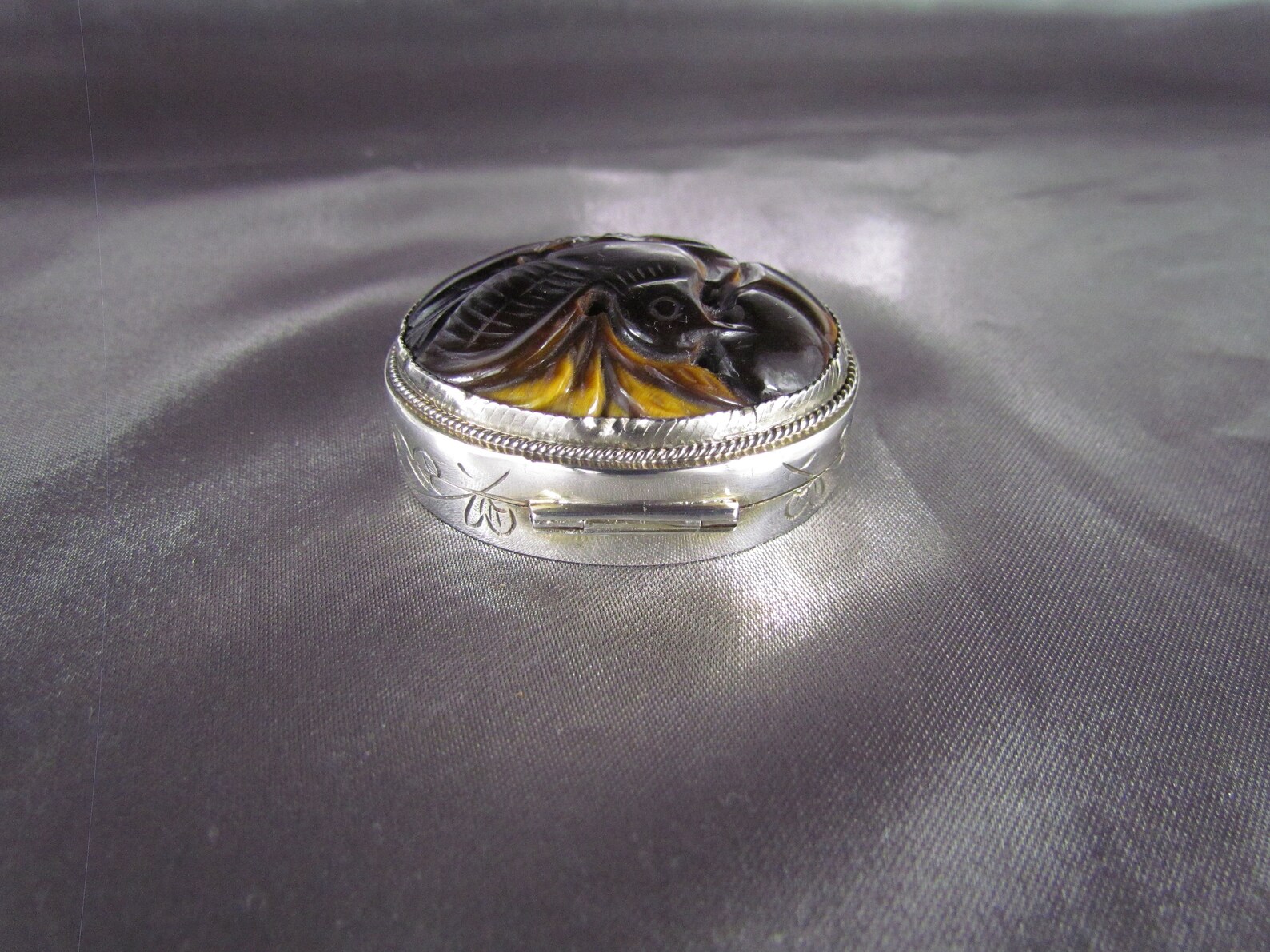 Antique Georgian English Snuff Box, Sterling Silver Tinket Box, Antique ...