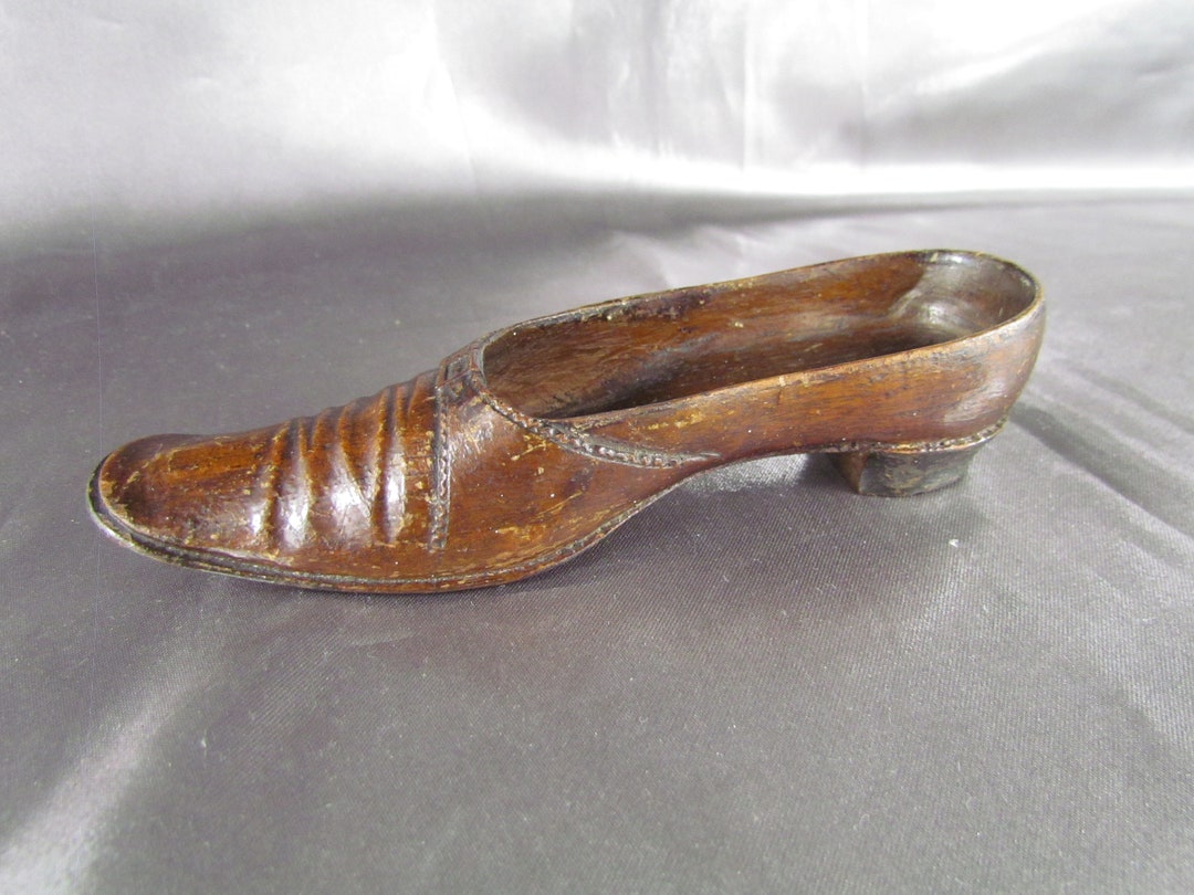 Antique Shoe, Wooden Shoe, Miniature Shoe Collection, Victorian French ...