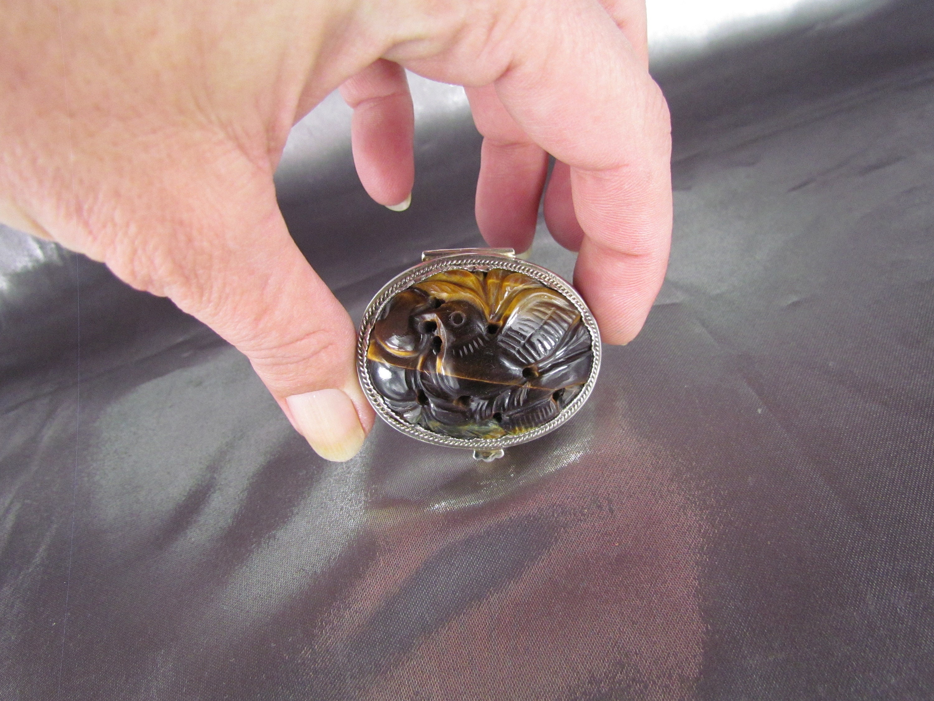 Antique Georgian English Snuff Box, Sterling Silver Tinket Box, Antique ...