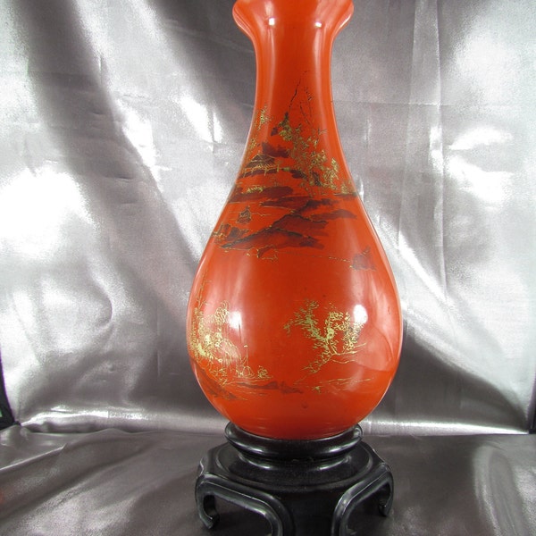 Vietnam Lacquer Vase - Etsy