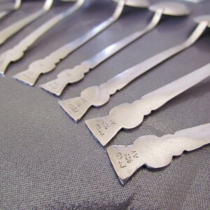 Vintage Set of 6 Peruvian Mocha Spoons, 925 Silver Expresso Spoons - Etsy