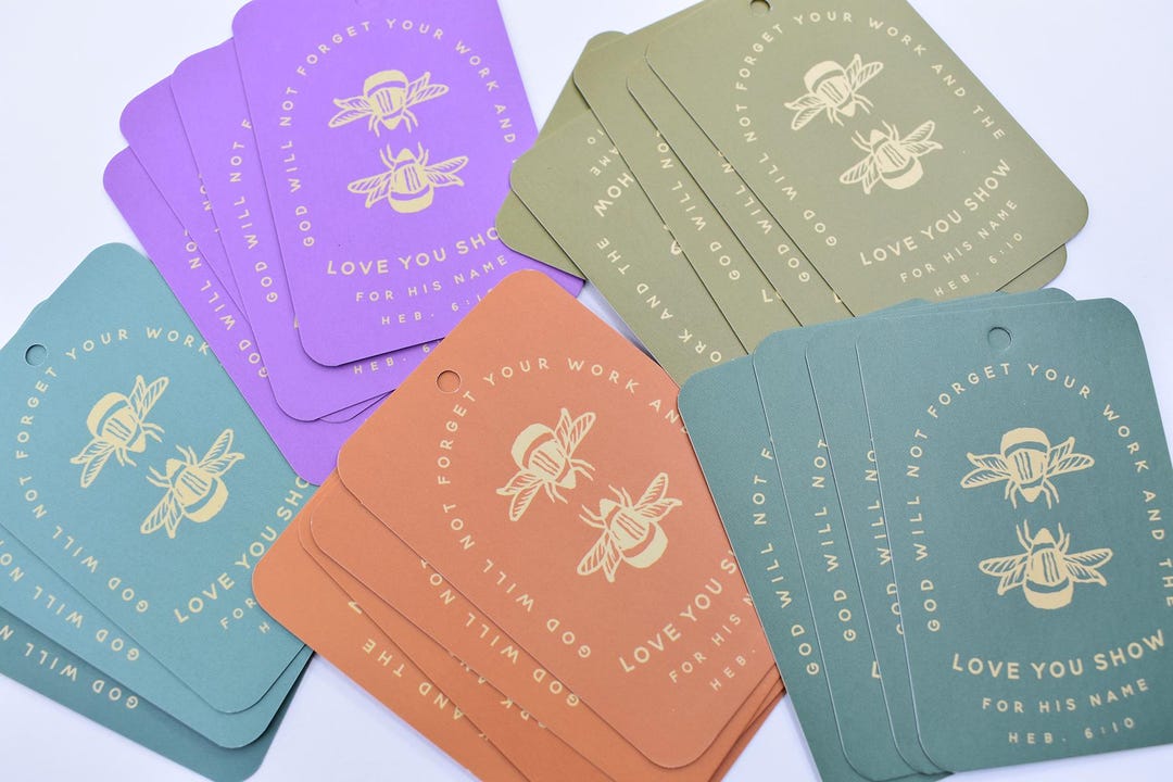 Busy Bee Gift Tags : 25 Pack, JW Gift Tags, Pioneer Gift Tags, Elders ...