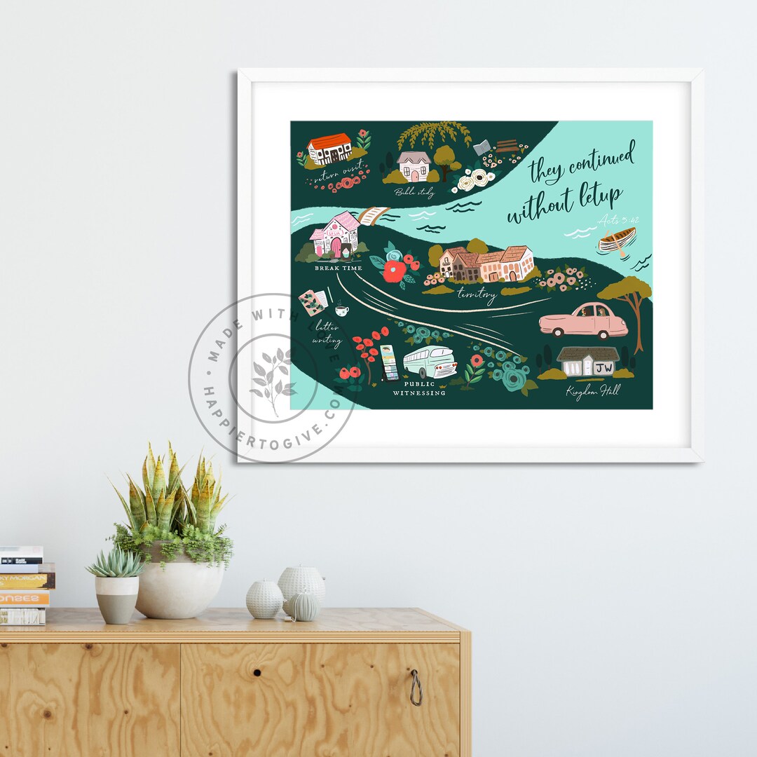 Ministry Map : Printable Download - JW Pioneer Gifts - JW Ministry - JW ...