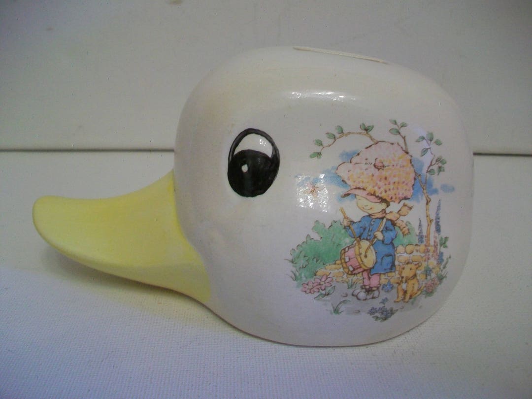Quirky, Rare, DUCK Money Box, C. 1960s, 1026 R Moss Ltd, Made in ...