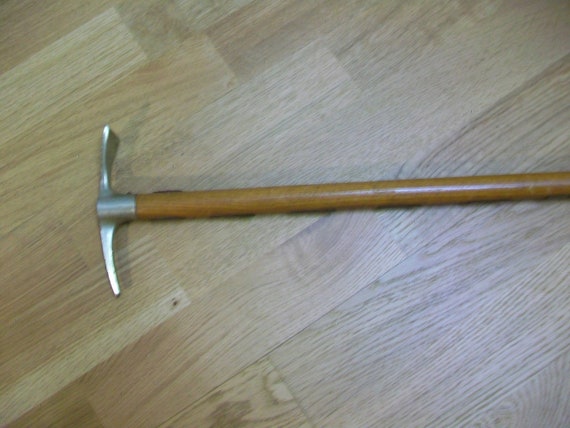 Vintage Swiss Souvenir Ice Pick Walking Cane with 11 … - Gem