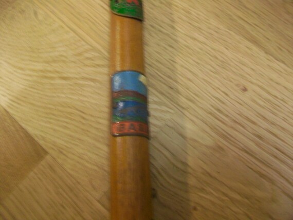 Vintage Swiss Souvenir Ice Pick Walking Cane with 11 … - Gem