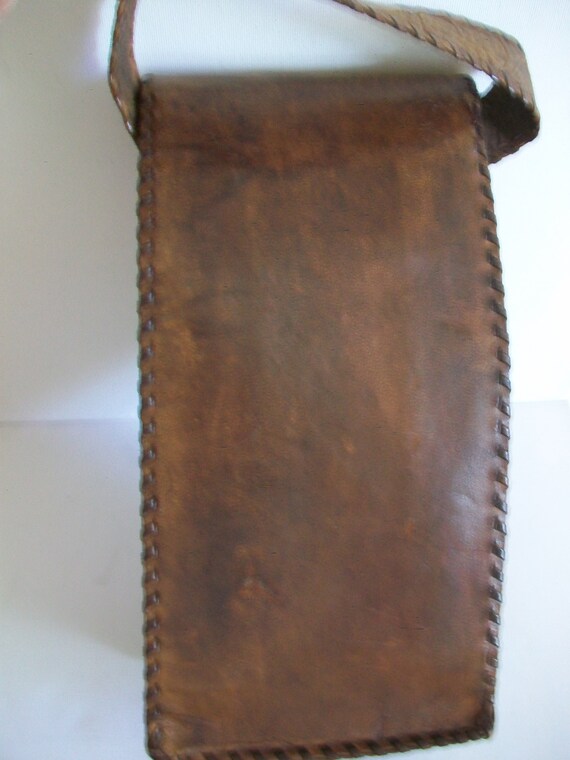 Vintage Brown Leather Map bag; Document Bag; Messenge… - Gem