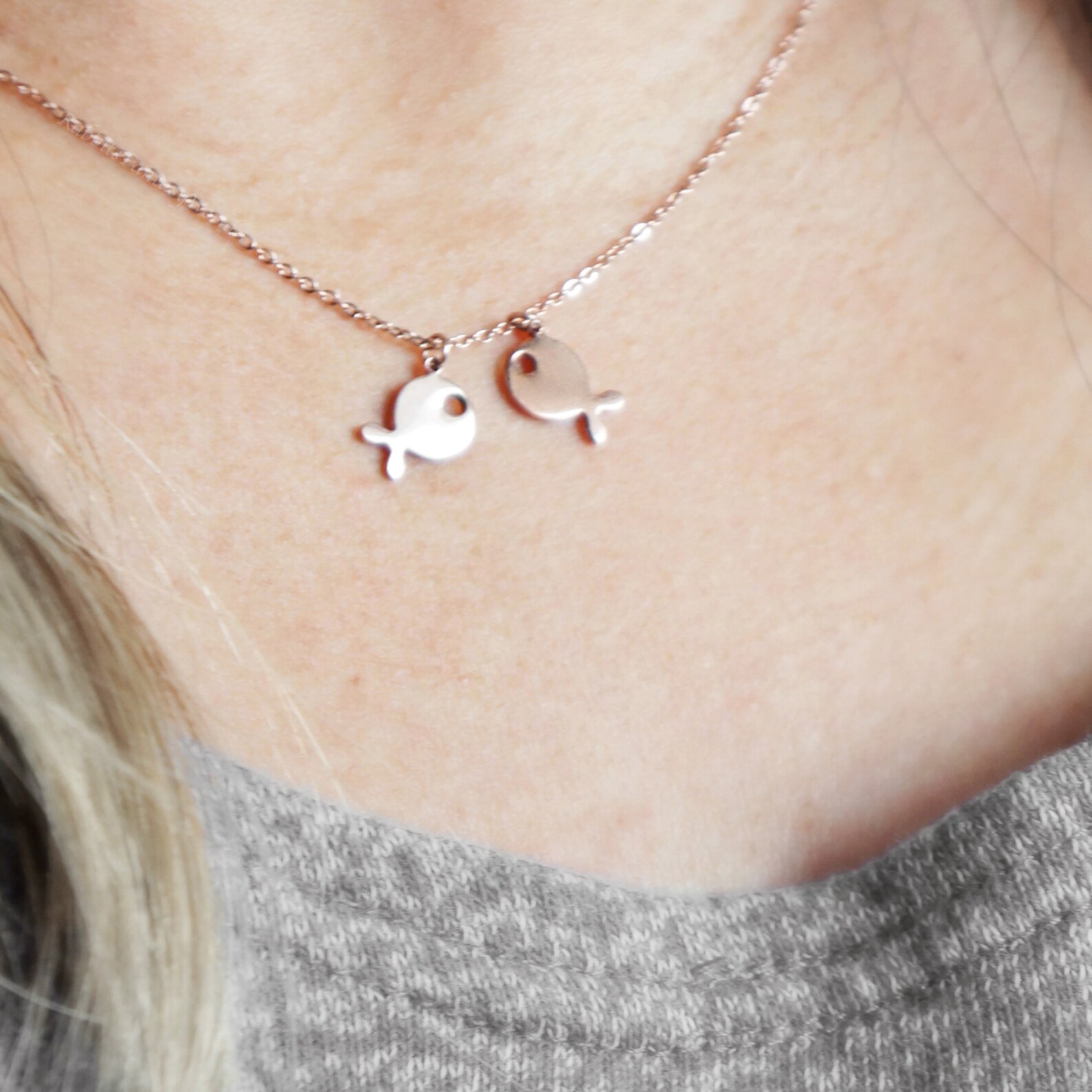 Fish Necklace Pisces Necklace March Birthday Gift for Her - Etsy