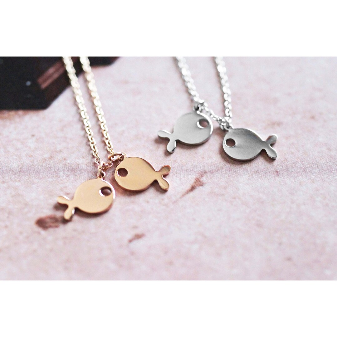 Fish Necklace Pisces Necklace March Birthday Gift for Her - Etsy