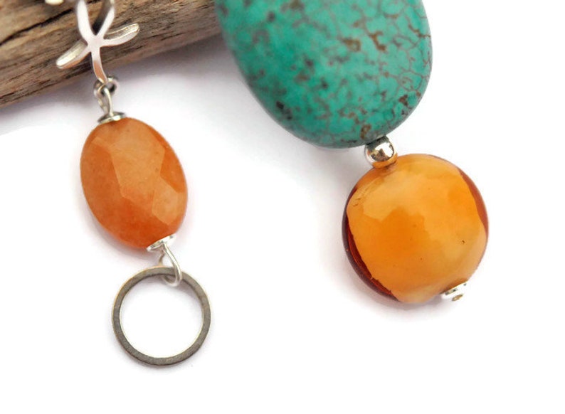 Asymmetrical Earrings Clip on Earrings Mismatched Earrings Asymmetric ...