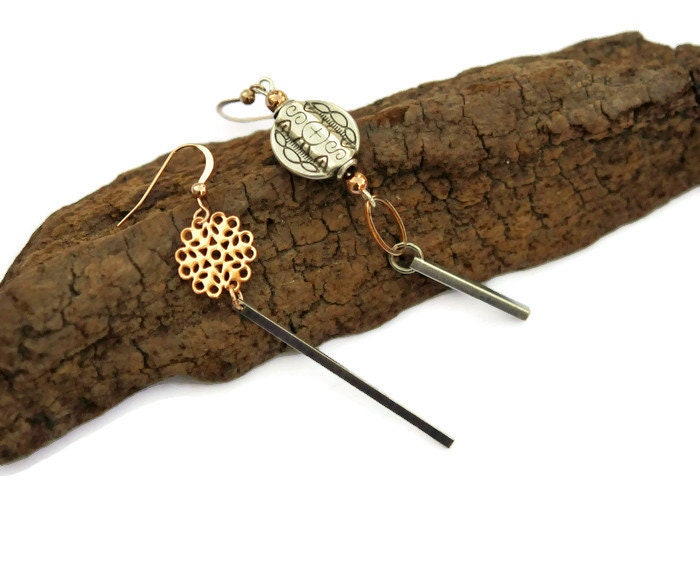 Long Asymmetrical Earrings for Women Clip on Earrings - Etsy