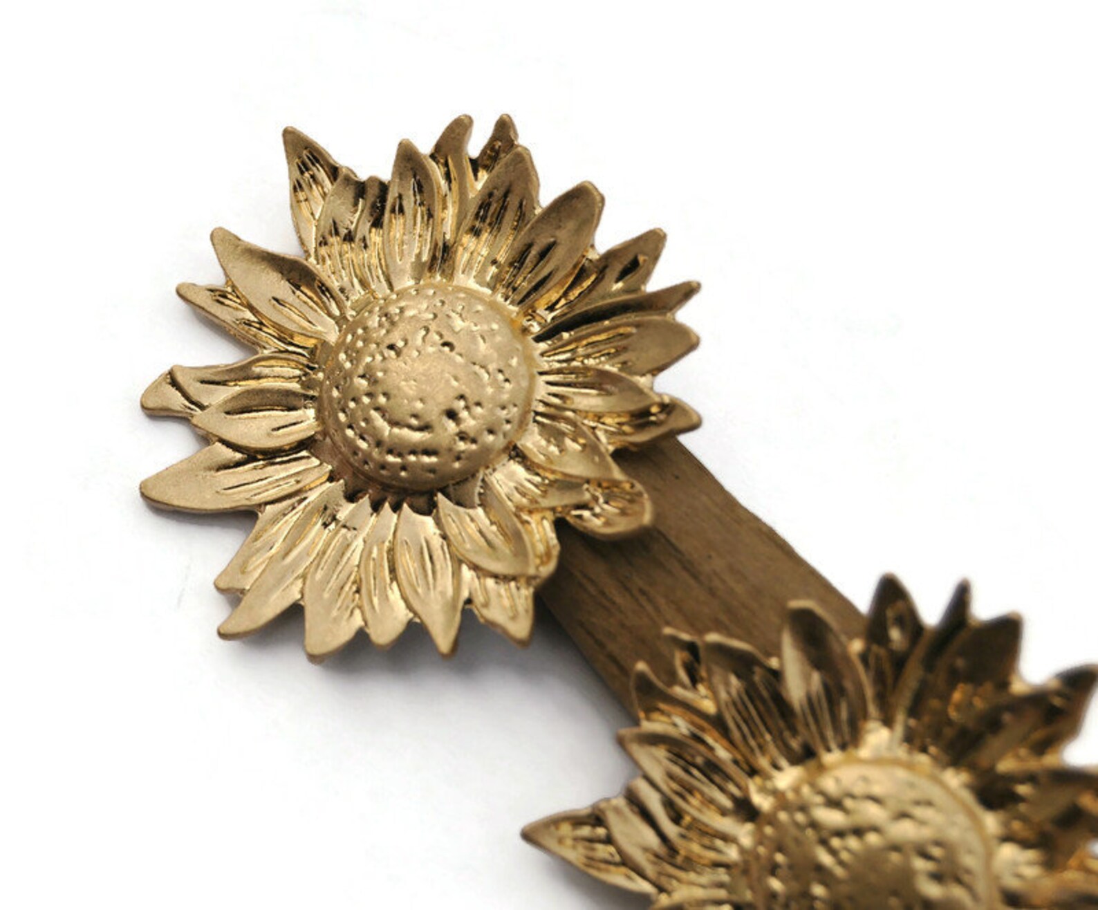 Large Gold Flower Clip on Earrings, Gold Modern Clip on Earrings, for ...