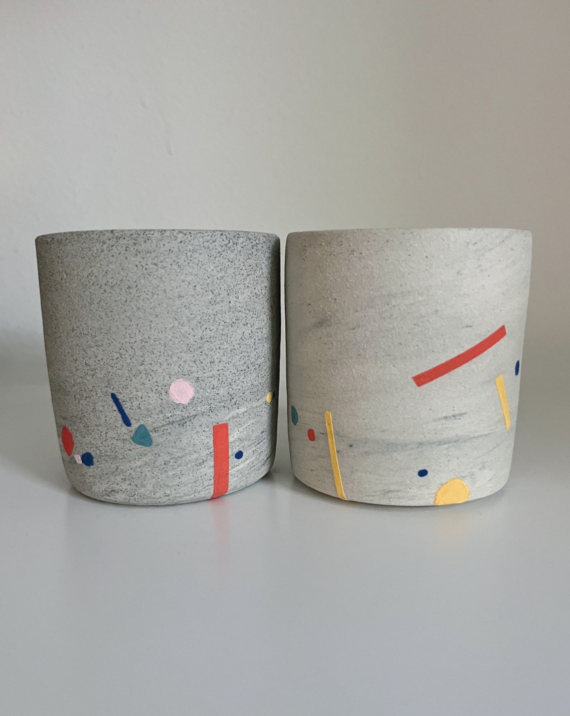 Set of Geometric Tumblers (made to Order) - Etsy
