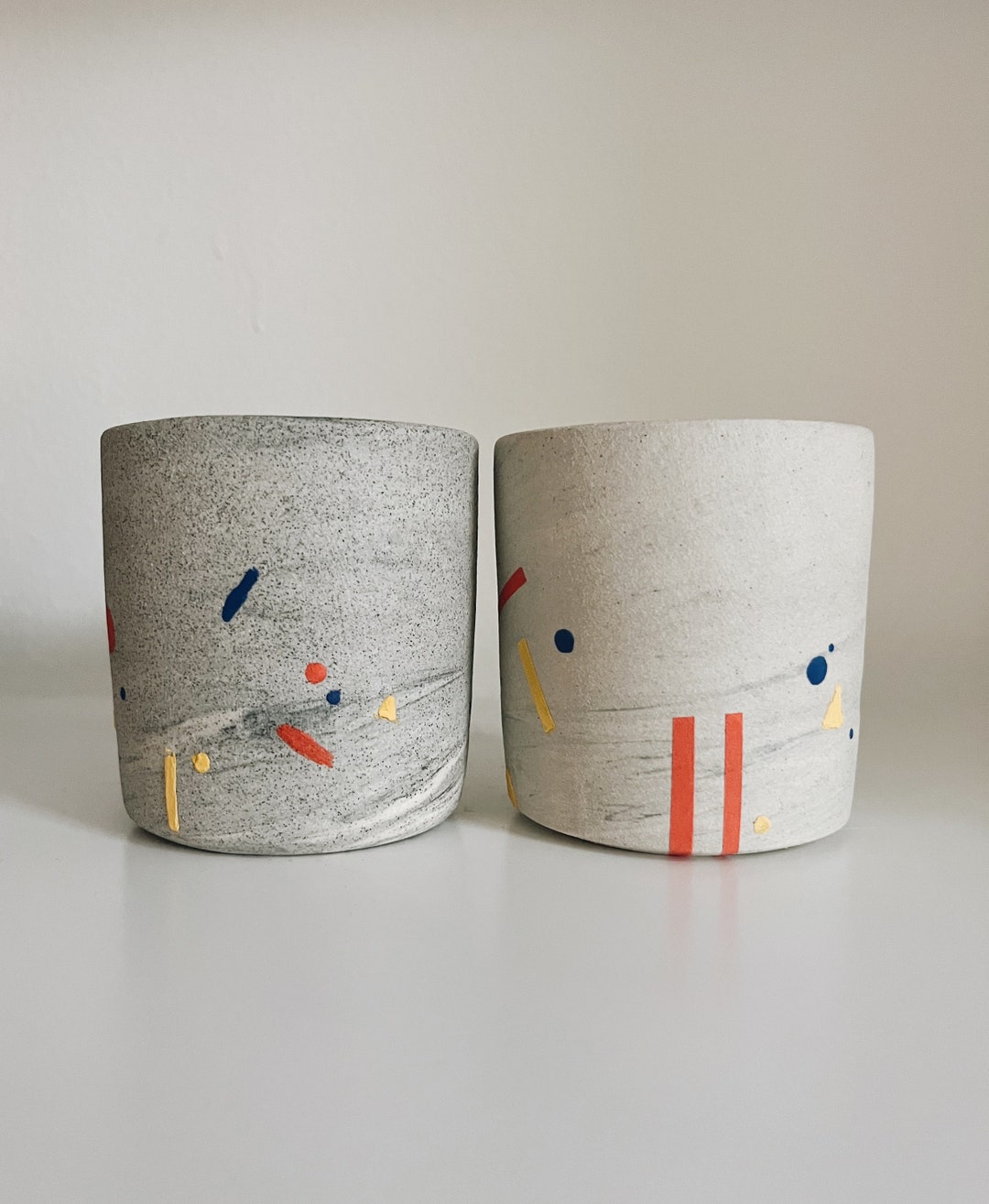 Set of Geometric Tumblers (made to Order) - Etsy