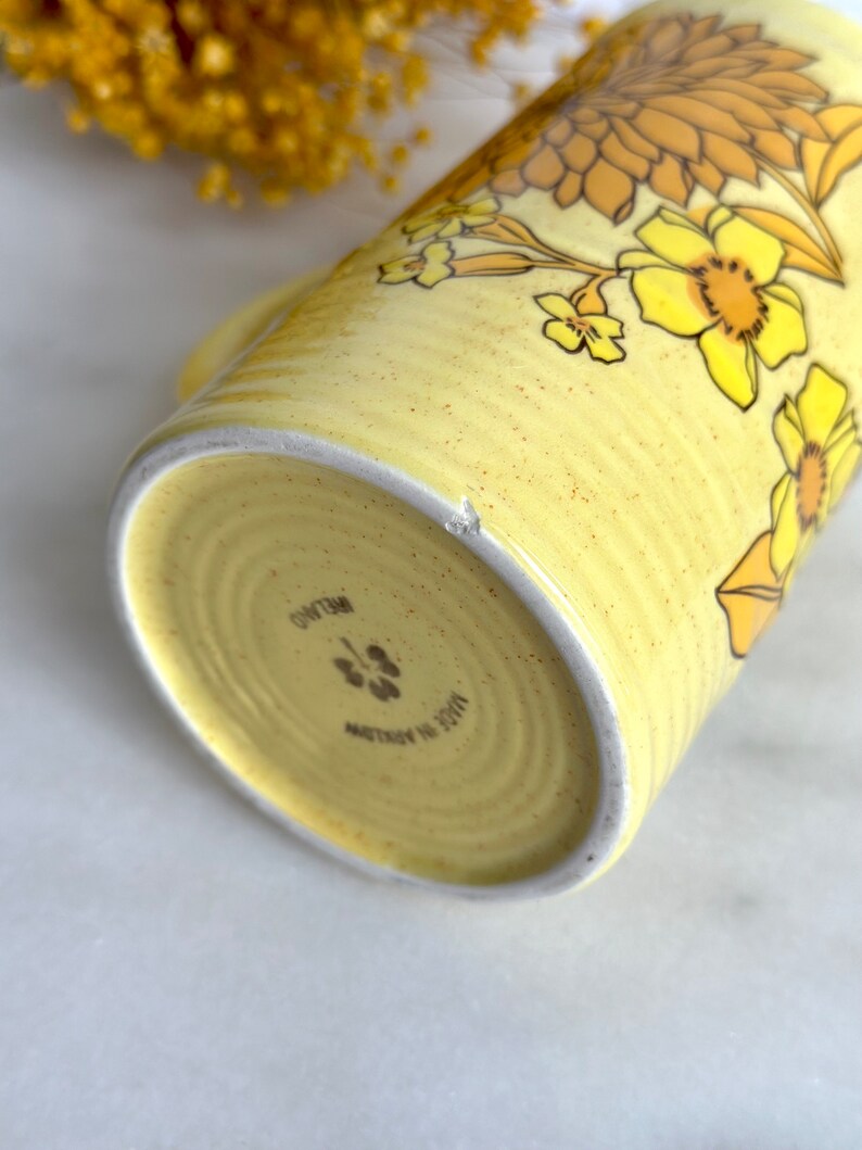 Irish Brendan Erin Stoneware Yellow Speckled Creamer Made in Arklow ...