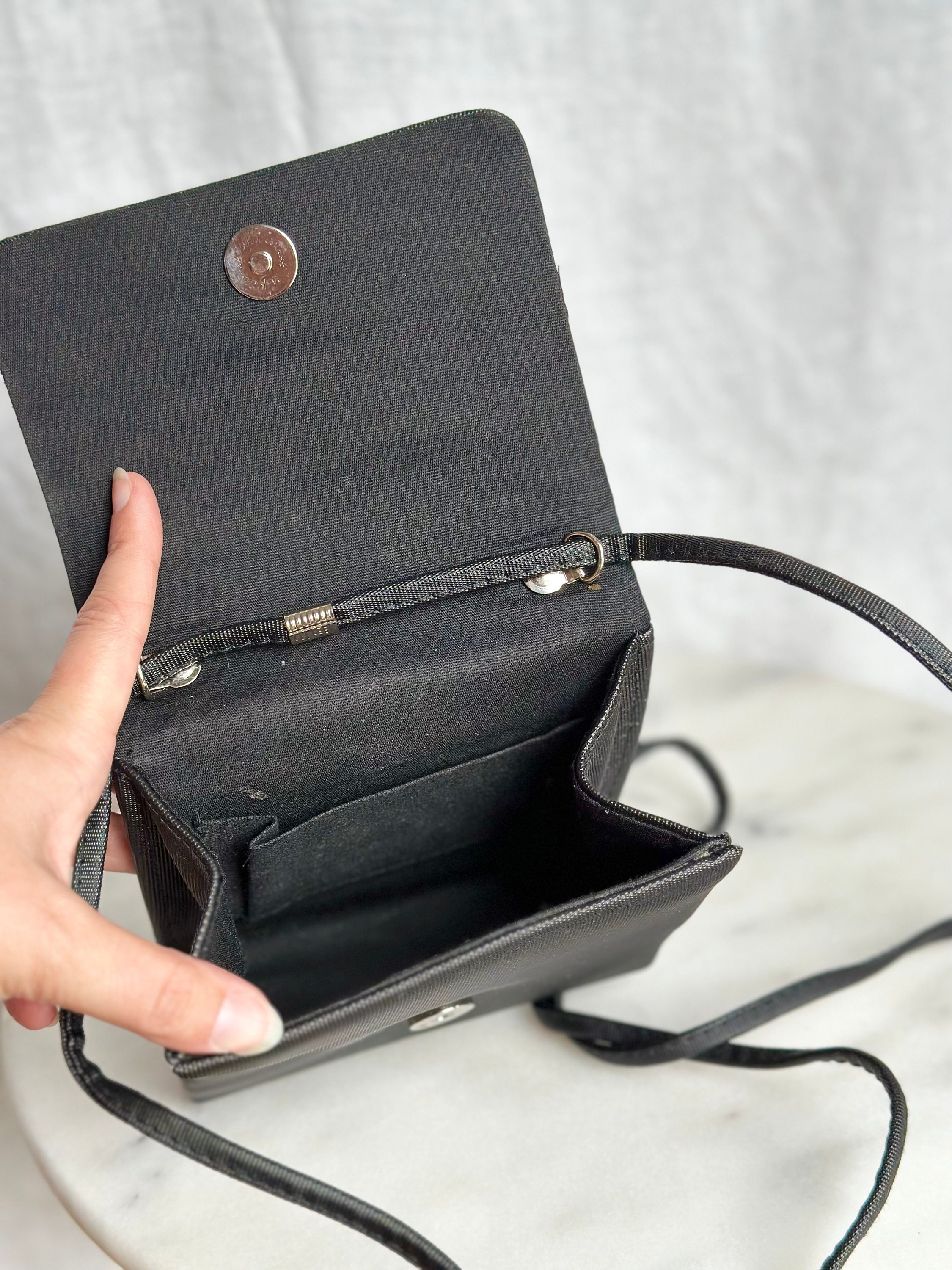 Little Black Purse Crossbody Shoulder Bag Mini Handbag 90s Style ...