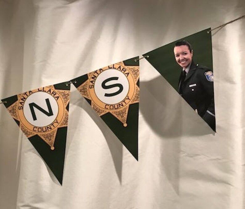 DIY Police Sheriff or Fire Flag Banner Printable File - Etsy