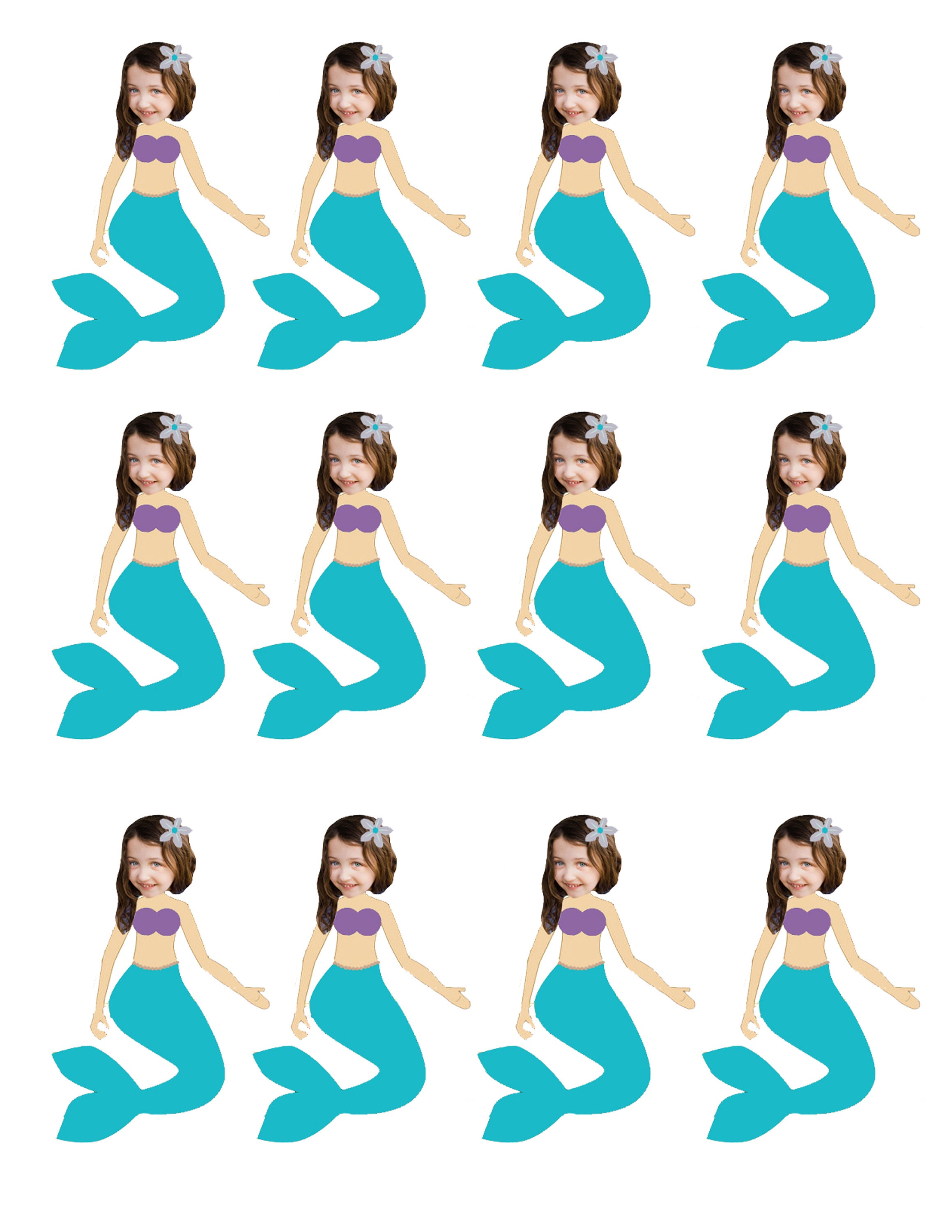 DIY Printable Full Body Themed Photo Cupcake Toppers. | Etsy