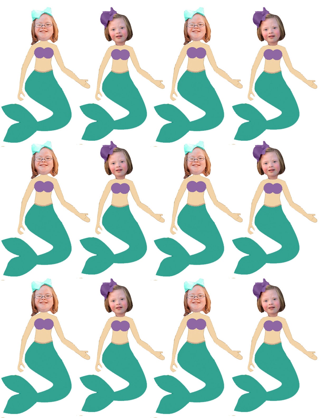 DIY Printable Full Body Themed Photo Cupcake Toppers. | Etsy