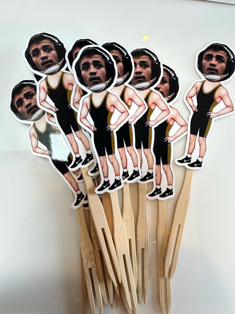 Personalized Wrestle Themed Photo Cupcake Toppers. Set of 12 ...