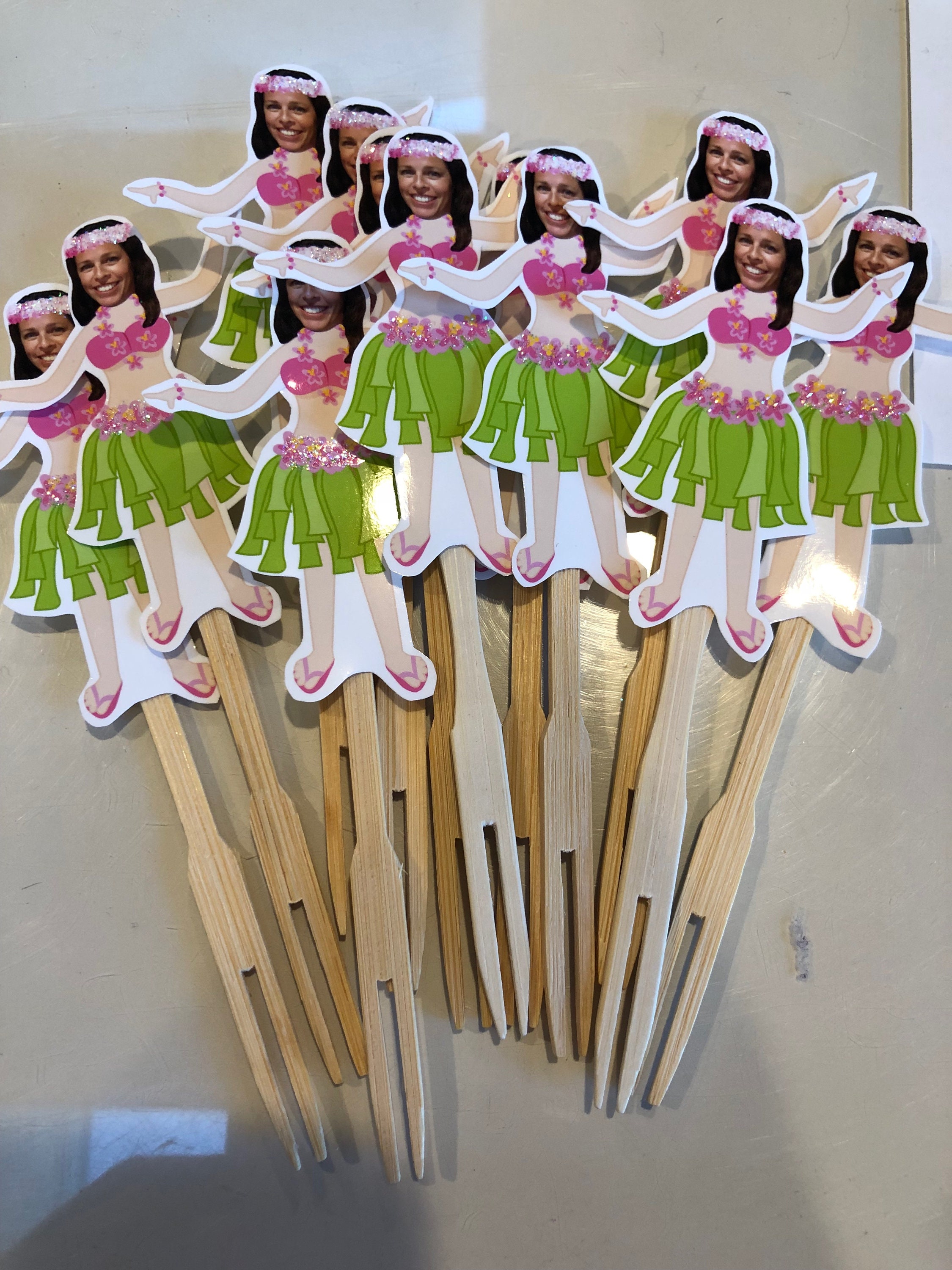 Photo Cupcake Toppers Full Body. Set of 12. Waterproof With Glossy ...