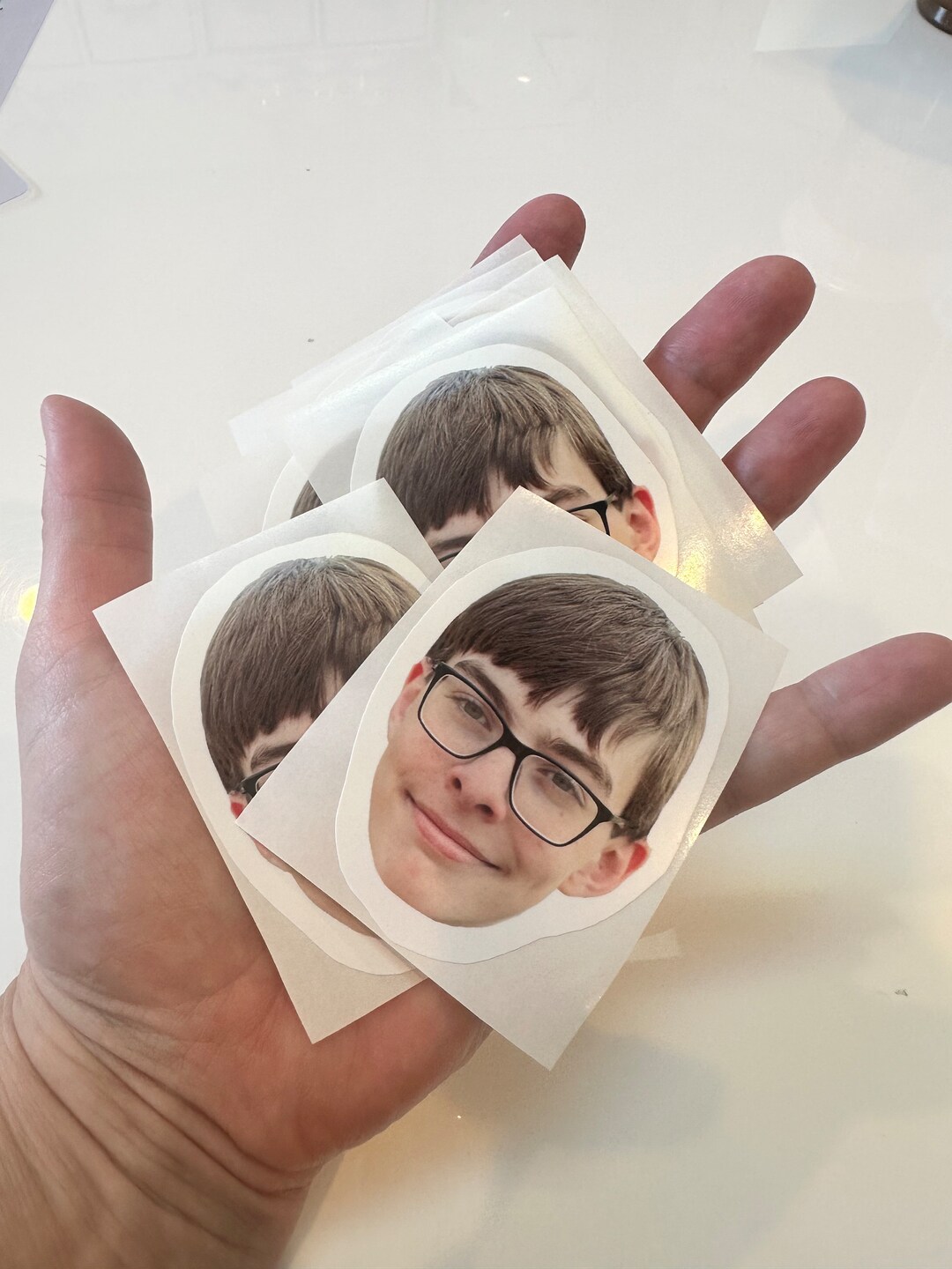 Waterproof Vinyl Face Stickers With Glossy Finish. - Etsy