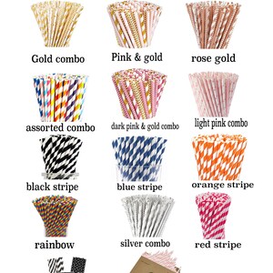 Personalized School Logo Graduation Straws With Glossy Finish . Set of ...