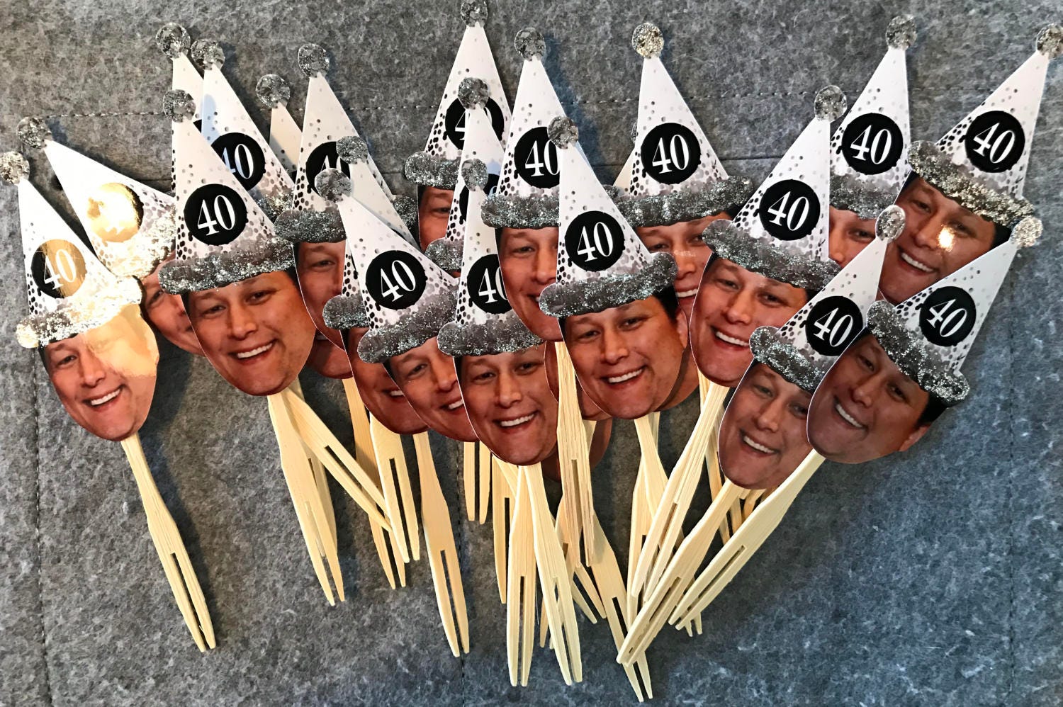 DIY Printable Over the Hill Birthday Gold or Silver Confetti | Etsy