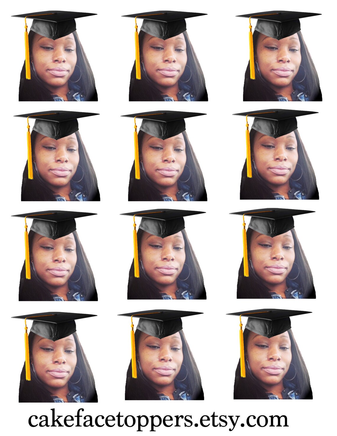 Printable PDF Do It Yourself Personalized Graduation Hat Photo - Etsy