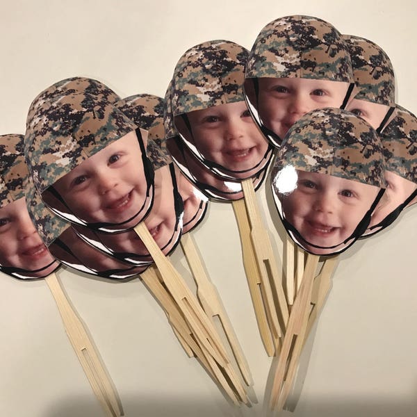 Army Cupcake Toppers - Etsy