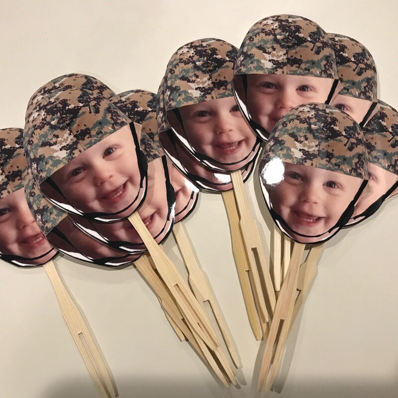 Army Cupcake Toppers - Etsy