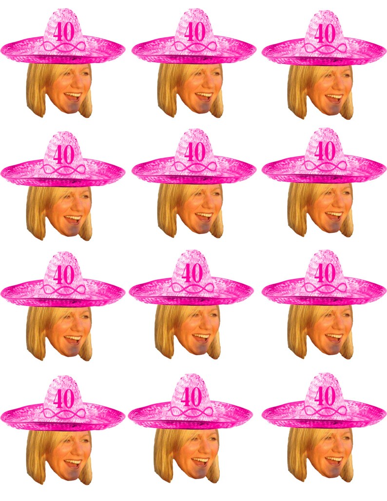 Printable DIY Do It Yourself Personalized Sombrero Party Photo | Etsy
