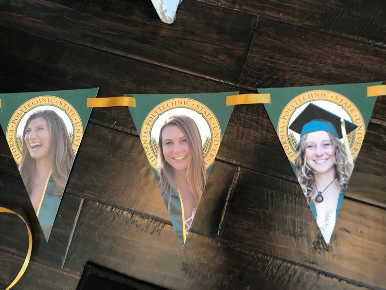 DIY Graduation or College School Flag Banner Printable File Only - Etsy