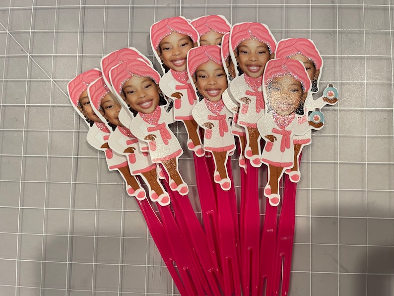 Photo Cupcake Toppers Full Body Spa Set. Set of 12 - Etsy