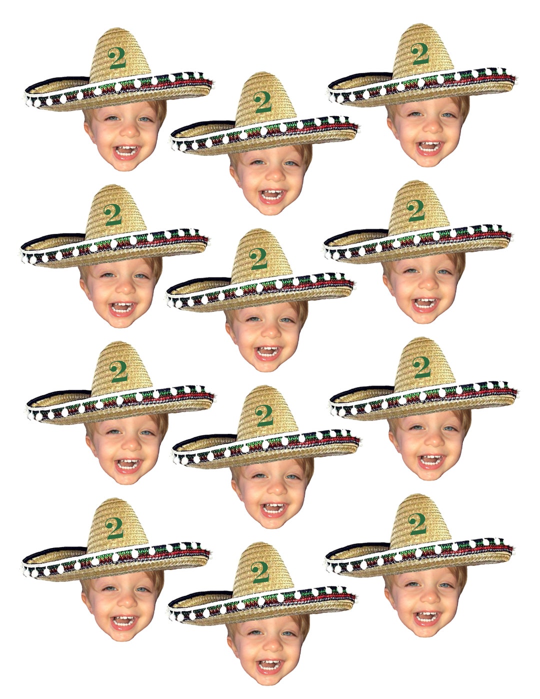 Printable DIY Do It Yourself Personalized Vintage Sombrero Party Photo ...