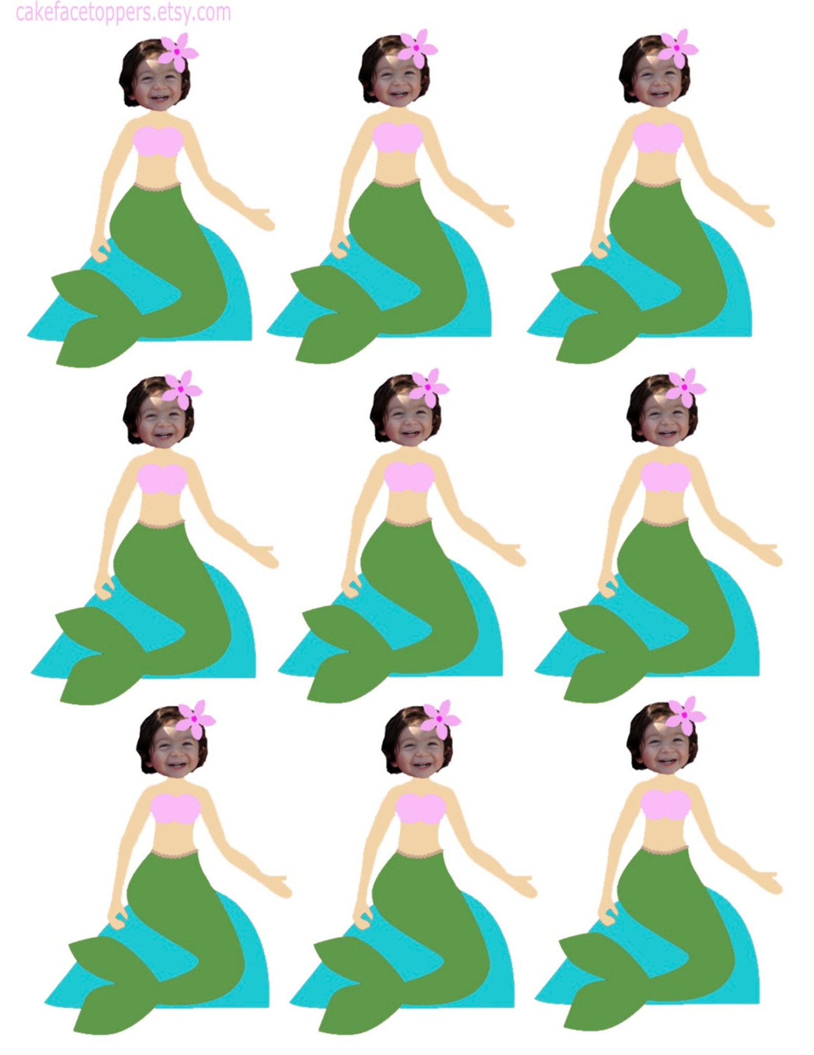 DIY Printable Full Body Themed Photo Cupcake Toppers. | Etsy