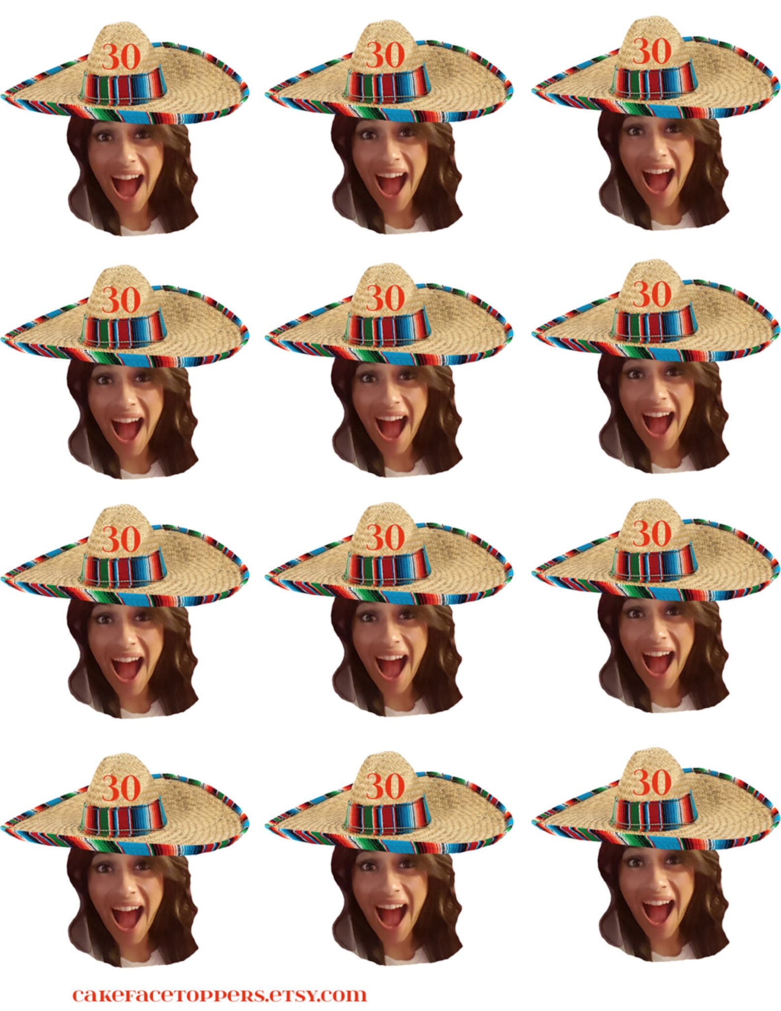 Printable DIY Do it yourself Personalized vintage sombrero | Etsy