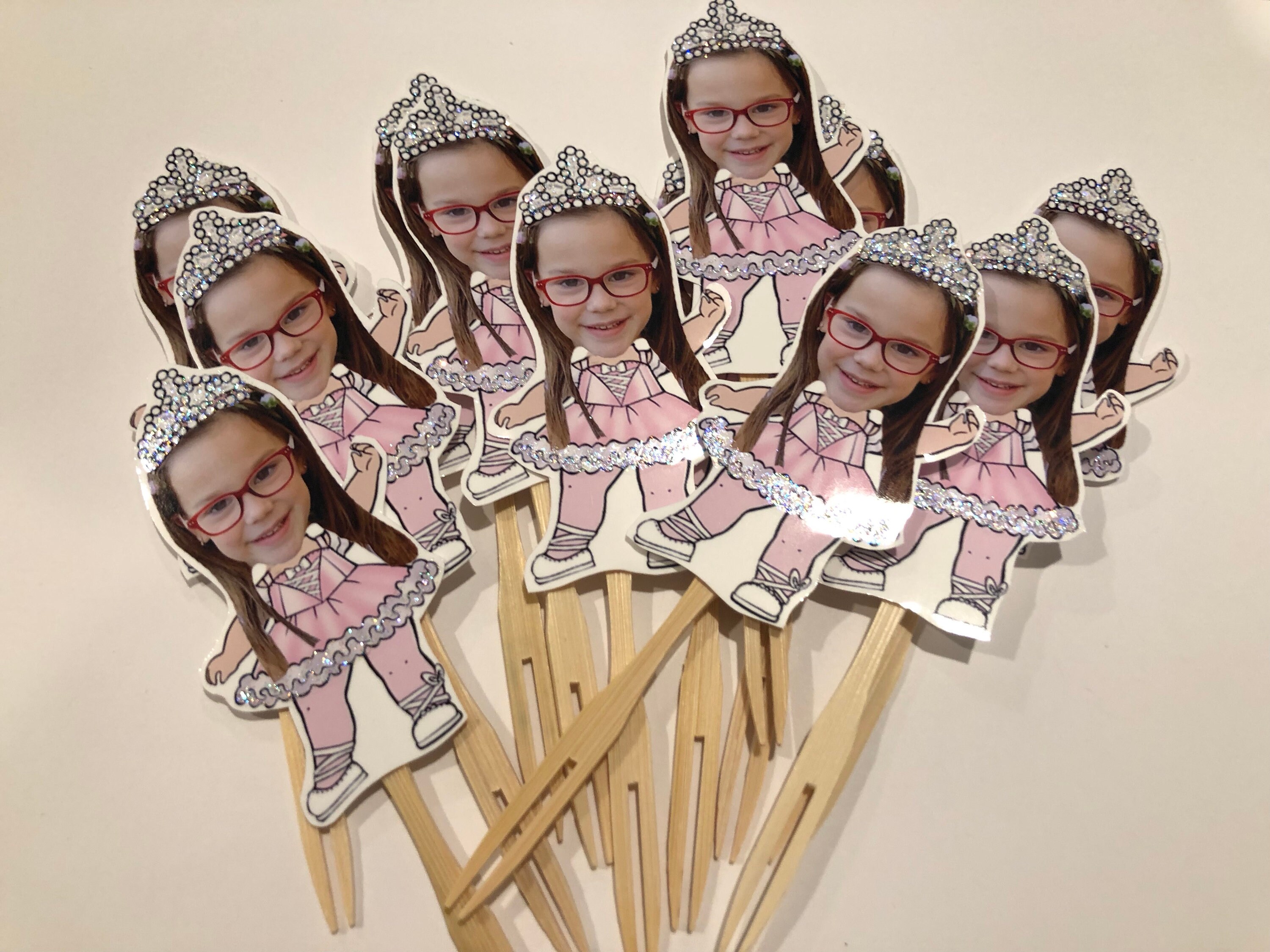 Birthday Full Body Photo Cupcake Toppers . - Etsy