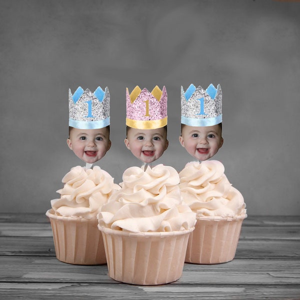 Crown Cupcake Topper - Etsy