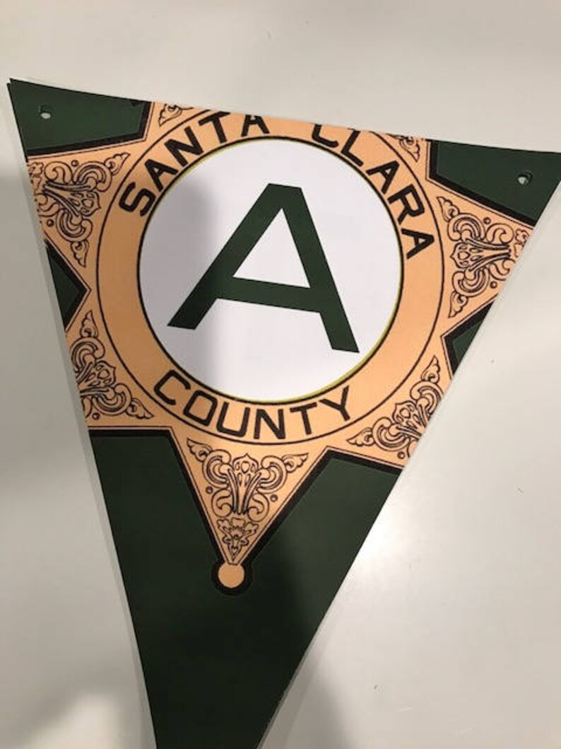 DIY Police Sheriff or Fire Flag Banner Printable File - Etsy