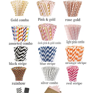 Personalized Confetti Face Straws With Hat Added. Set of 12 With Glossy ...
