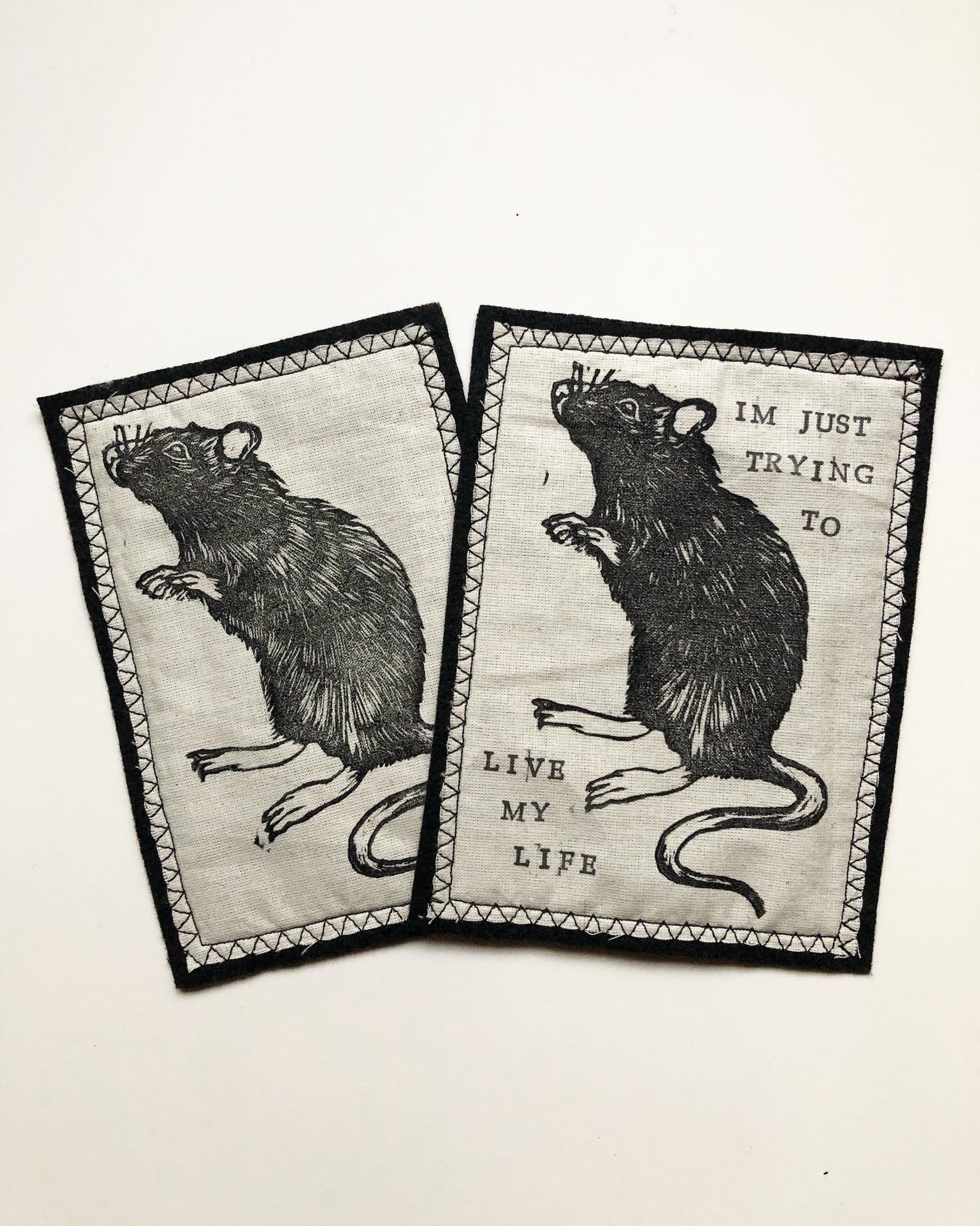 Handmade Rat Patch Rat Patch Rat Accessories Animal - Etsy